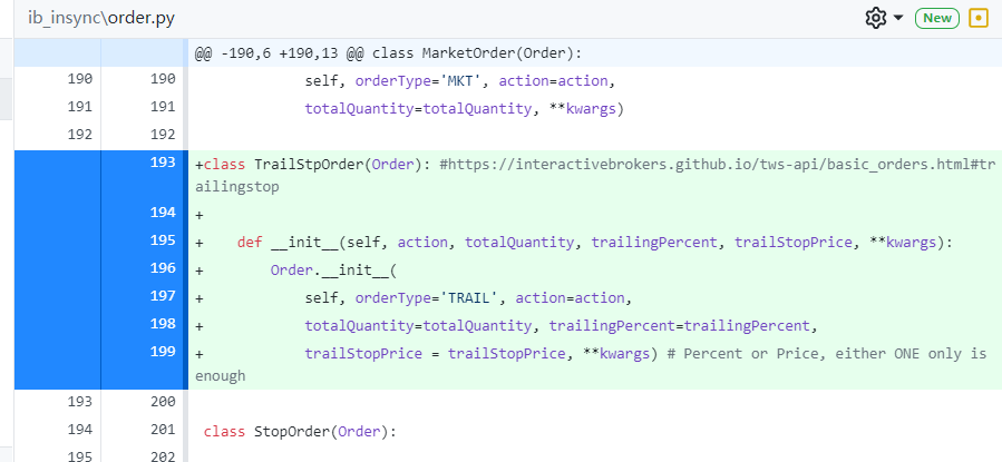 Trailing Stop Order · Issue 324 · Erdewit Ib Insync · Github