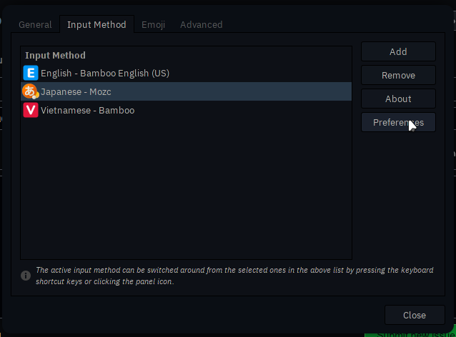 [Enchanment] Để cài đặt vào trong Preferences của Ibus · Issue #308 ...