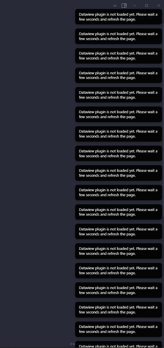 "Dataview plugin not loaded" message · Issue #642 · RafaelGB/obsidian ...