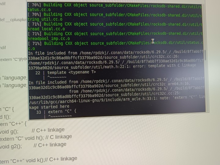 I Compiled Version 6 29 5 On Arm64 But Failed · Issue 11548 · Facebook Rocksdb · Github