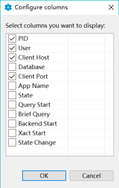 Data is cleared ，when configure columns at sessions of progresql ...