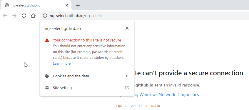 Demo page is broken · Issue #2228 · ng-select/ng-select · GitHub