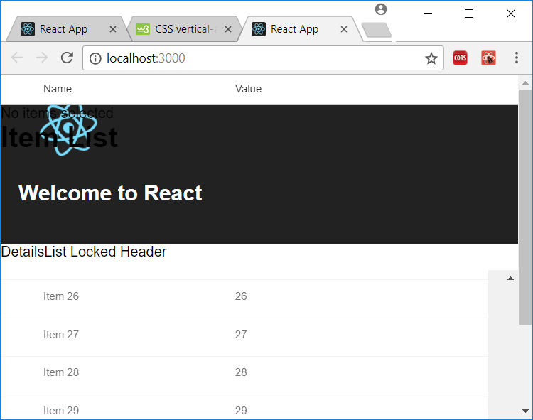 DetailsList: Ability to make header fixed · Issue #1146 · microsoft/fluentui · GitHub