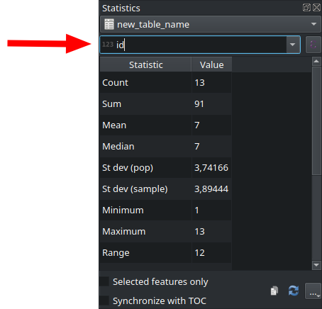 Option to synchronize statistics panel with layers panel (Request in ...
