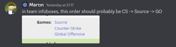 CS Infobox: Sort games by year · Issue #2326 · Liquipedia/Lua-Modules ...