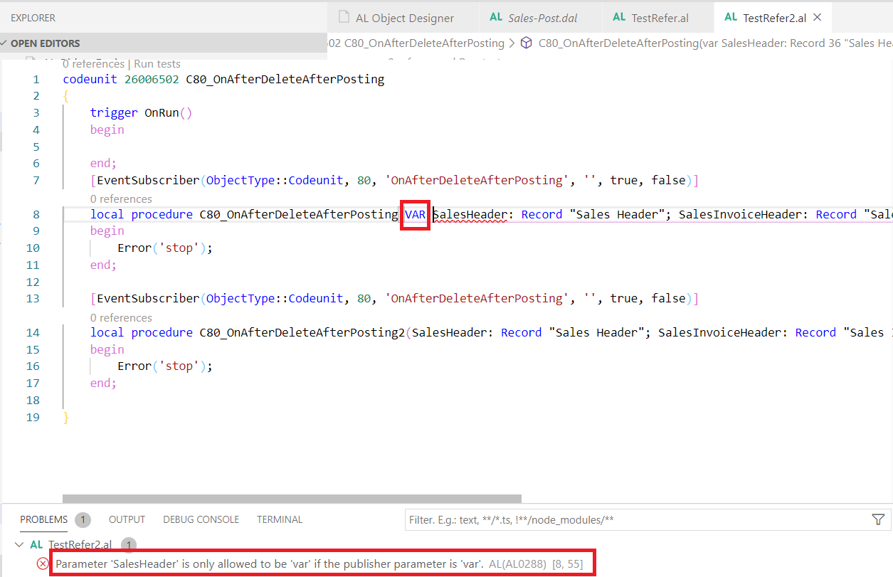 Reference Parameter Request Codeunit 12 Gen Jnl Post Line · Issue 6281 · Microsoft