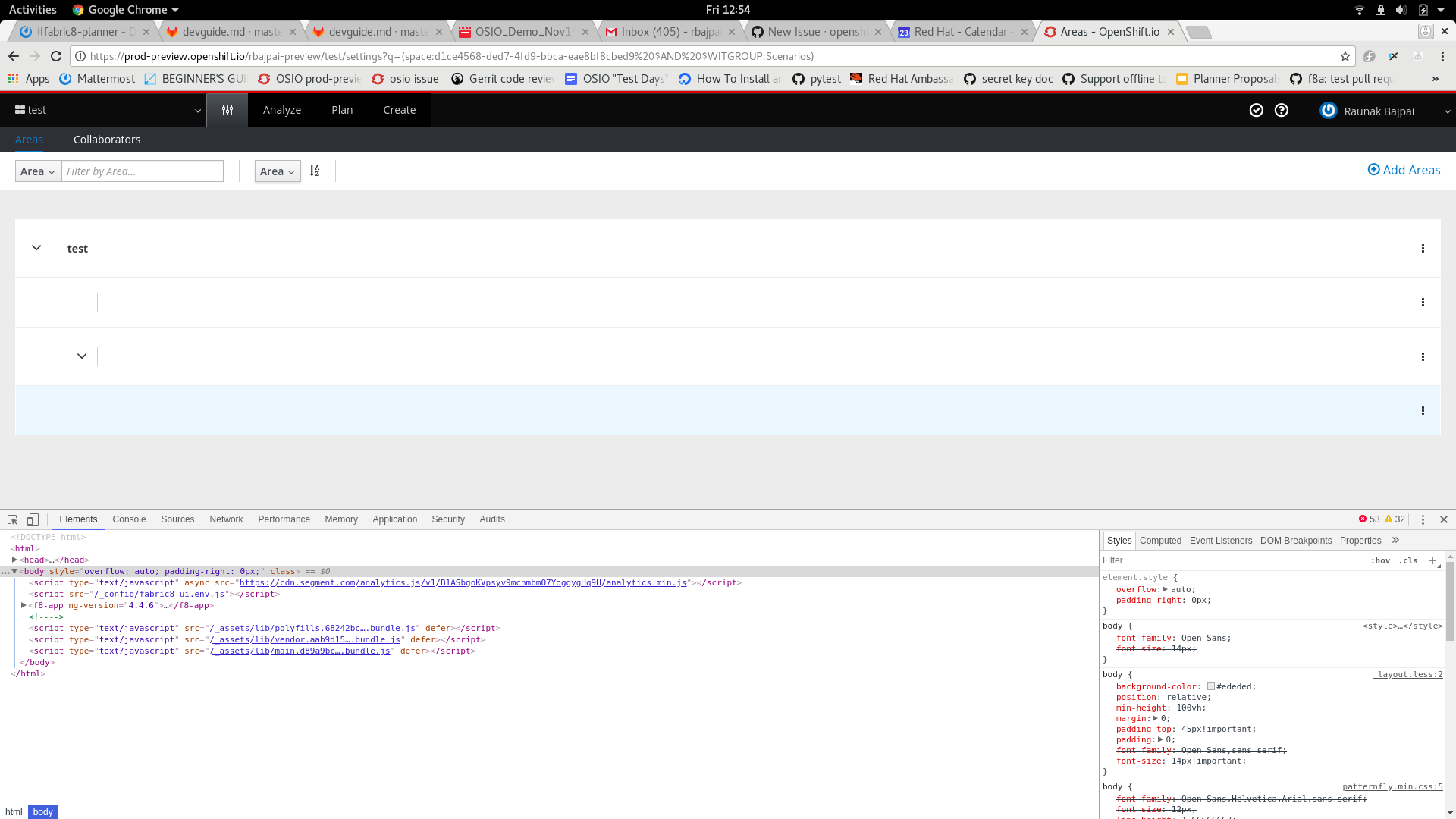 Empty area name can be added · Issue #2740 · openshiftio/openshift.io · GitHub