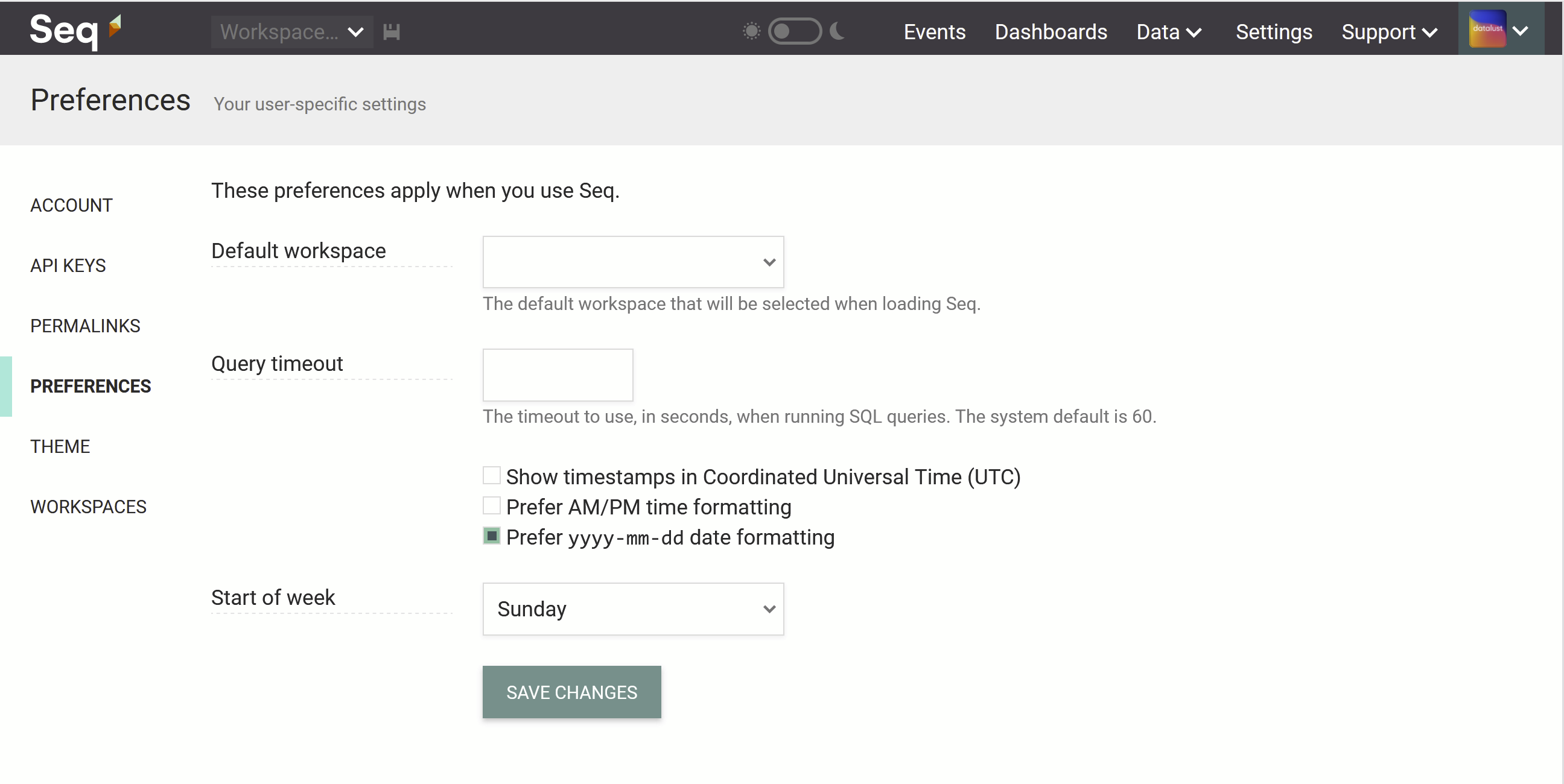 Support `yyyy-MM-dd HH:mm:ss` timestamps in the events list · Issue #1128 · datalust/seq-tickets ...