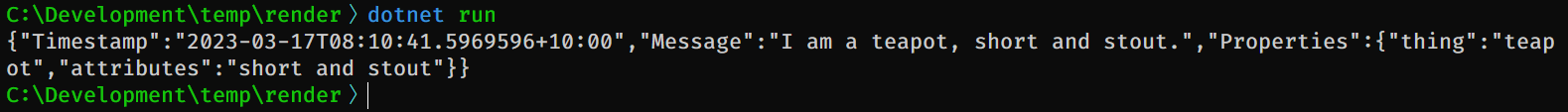 Option To Disable Double Quoting Strings When Using `jsonformatter` · Issue 1880 · Serilog 6297