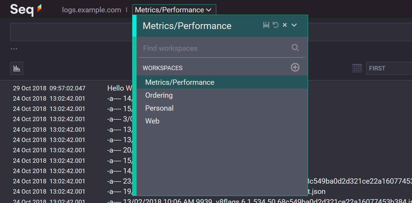 Workspaces · Issue #719 · datalust/seq-tickets · GitHub