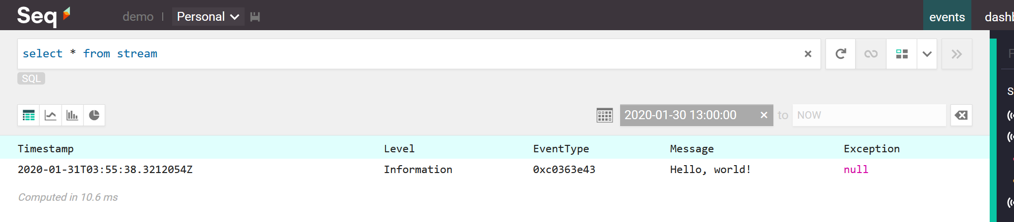 Changed behaviour of `select *`, added `@Data` property · Issue #931 · datalust/seq-tickets · GitHub