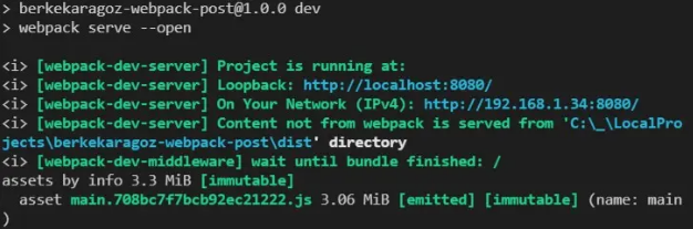 GitHub - BerkeKaragoz/berkekaragoz-webpack-post: The final project of the webpack guide for ...