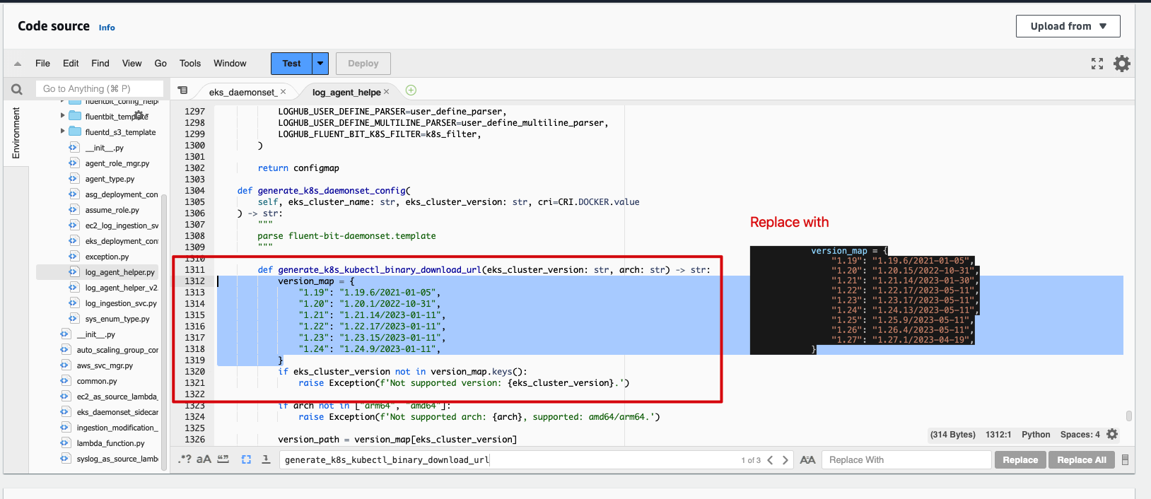 EKS - log: Fluent-Bit Deployment Configuration Generation Failure on EKS Versions Beyond v1.24 ...