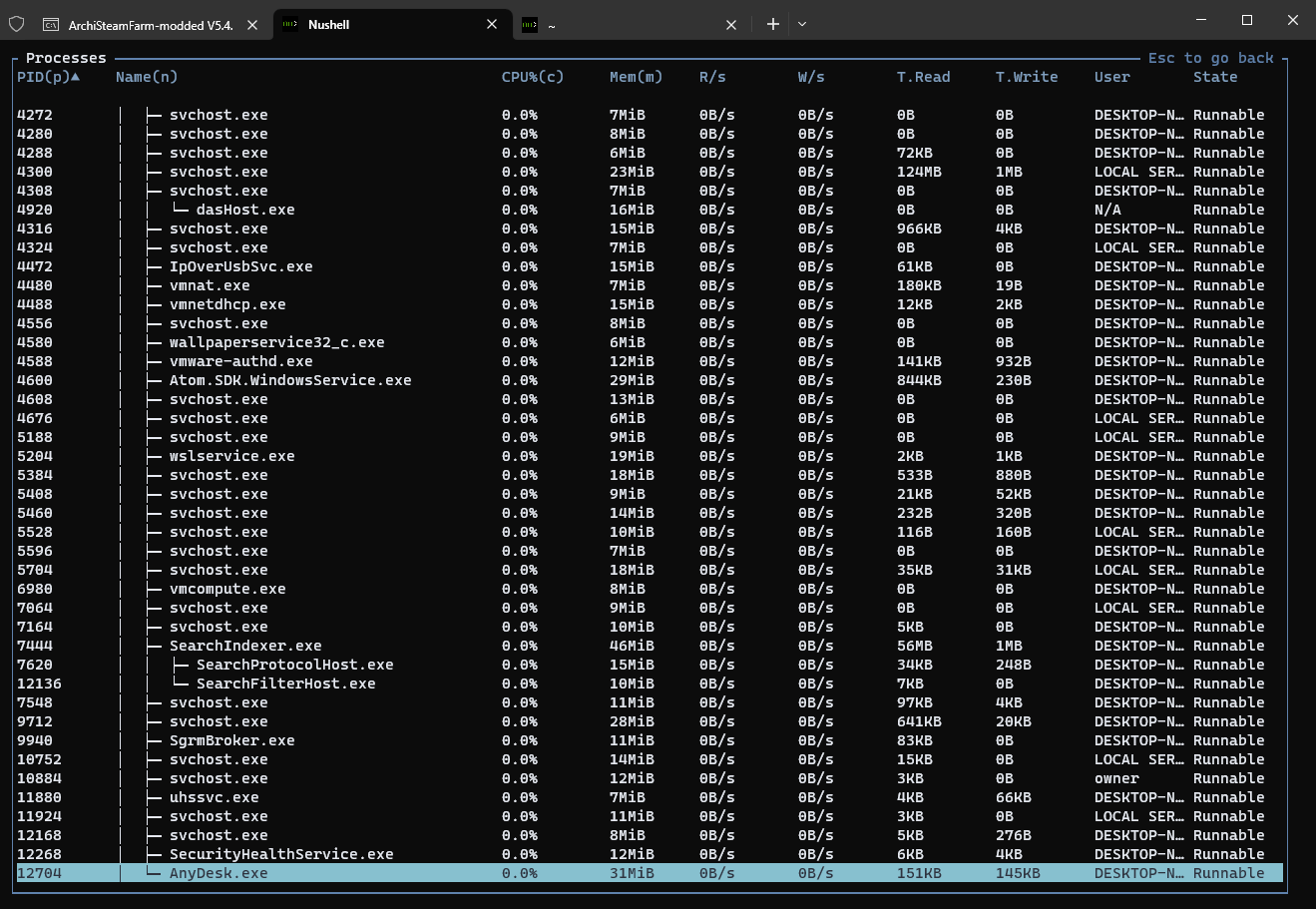 [Windows] Bottom can not kill service/tasksch started processes · Issue #1241 · ClementTsang ...