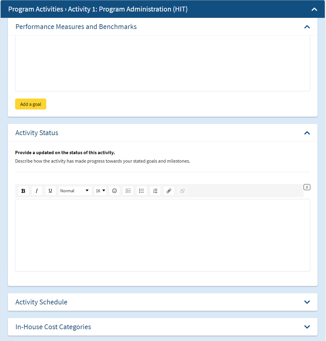 Wireframe "Section II" of the APD to results of previous activities · Issue #1006 · Enterprise ...