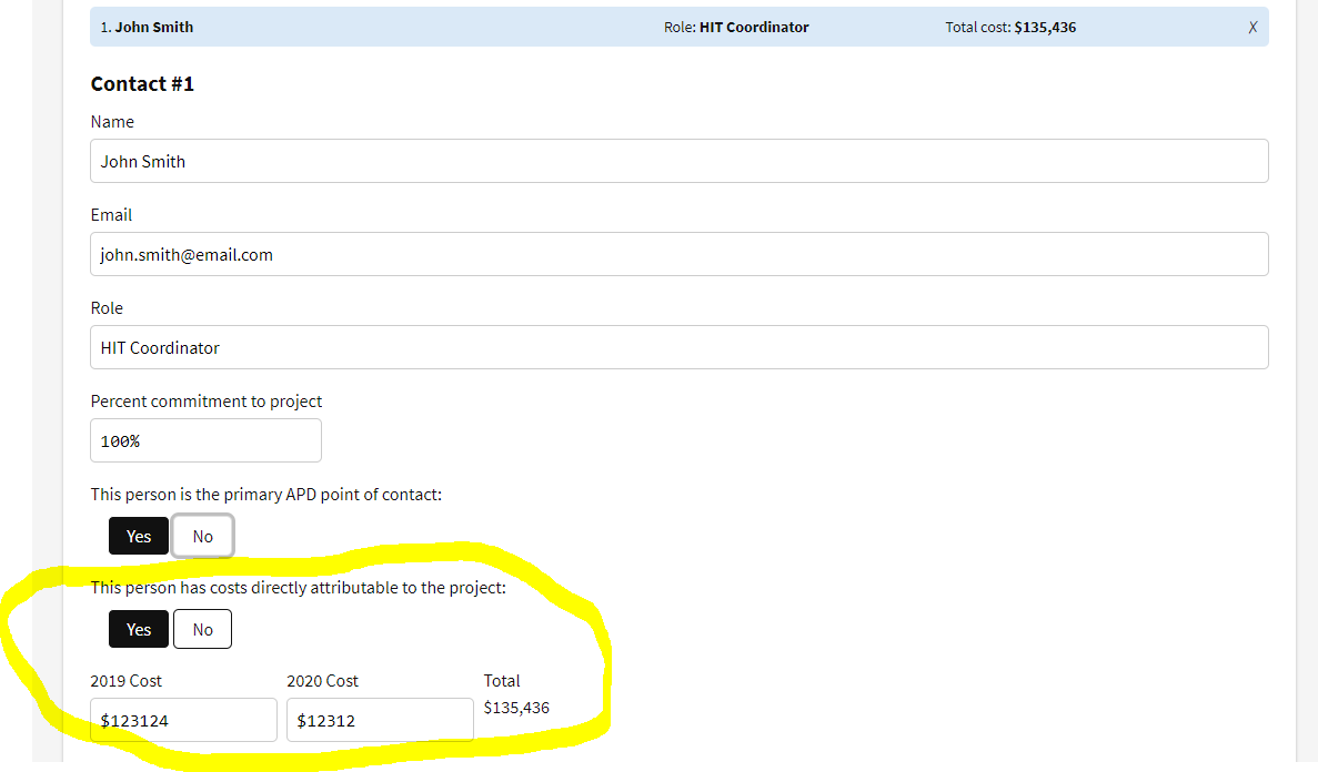 "Direct Attributable to the Project" Button doesn't do anything · Issue #1128 · Enterprise-CMCS ...