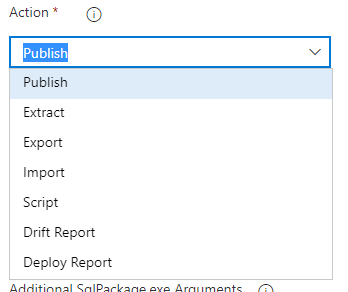 SqlDacpacDeploymentOnMachineGroupV0 - allow for /Action other than Publish · Issue #11269 ...