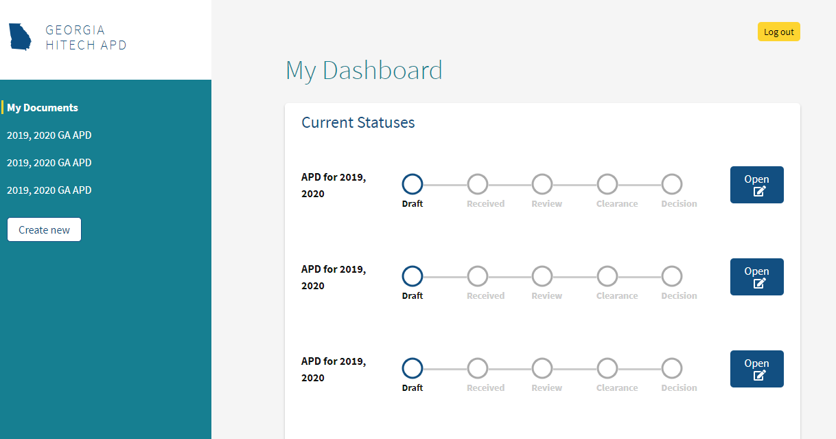 Layer 1 State Dashboard · Issue #1110 · Enterprise-CMCS/eAPD · GitHub