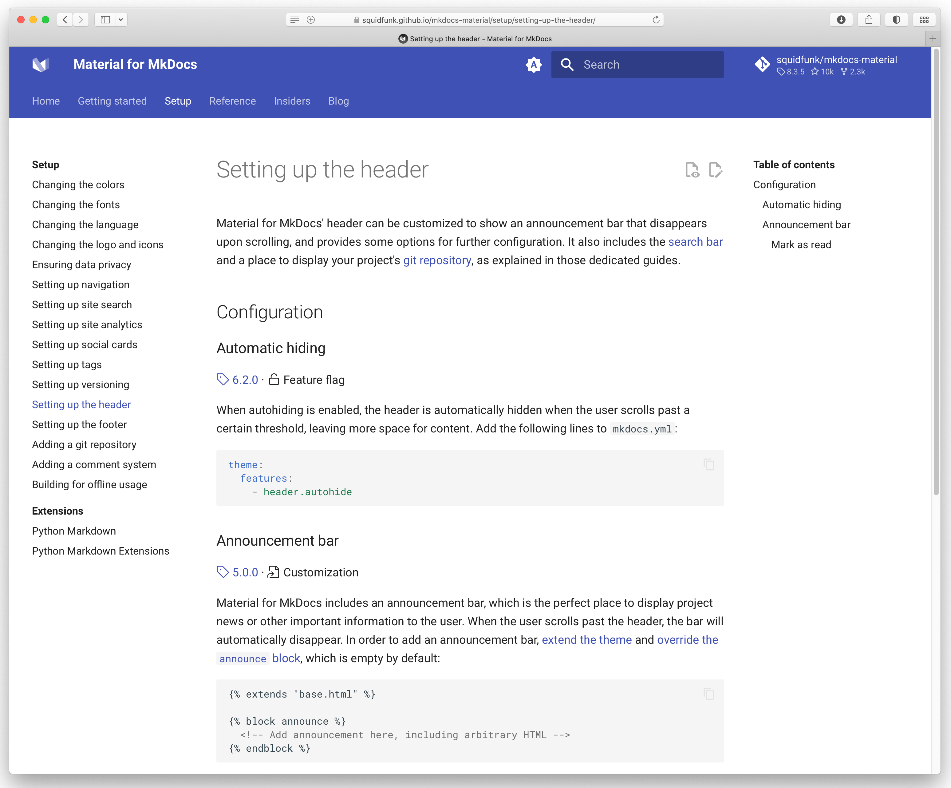 Pages with sections that display completely will shift their URL to the last section when loaded ...