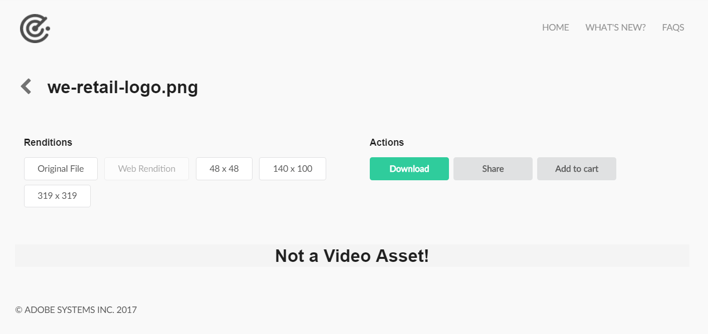 Video treatment on the Asset Details page · Issue #147 · adobe/asset-share-commons · GitHub