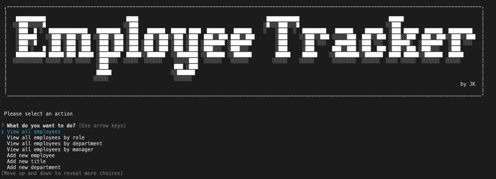 GitHub - saikitjk/Employee_Tracker: A CLI application that involves using JavaScript, JQuery ...