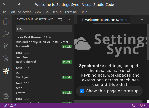Cannot search for or access extensions when extensions are enabled ...