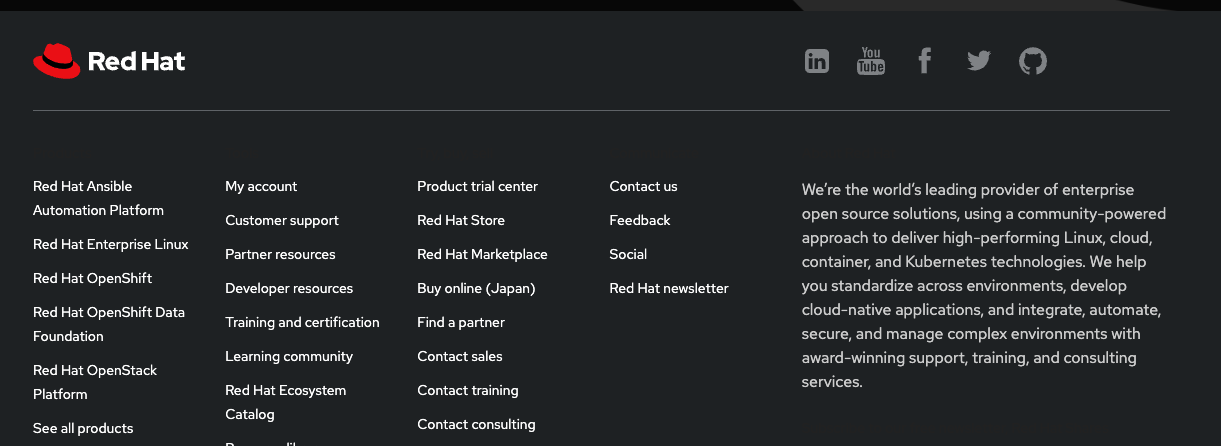 [bug] rh-footer: header colors are being overwritten by base styles. · Issue #563 · RedHat-UX ...