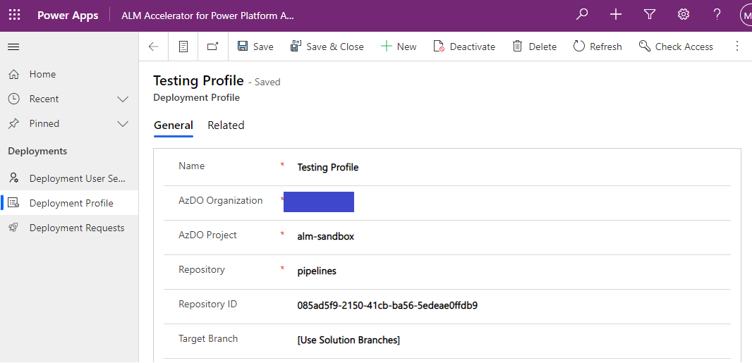 [ALM Accelerator - QUESTION] Git Repo Does Not Exist Or No Permissions ...