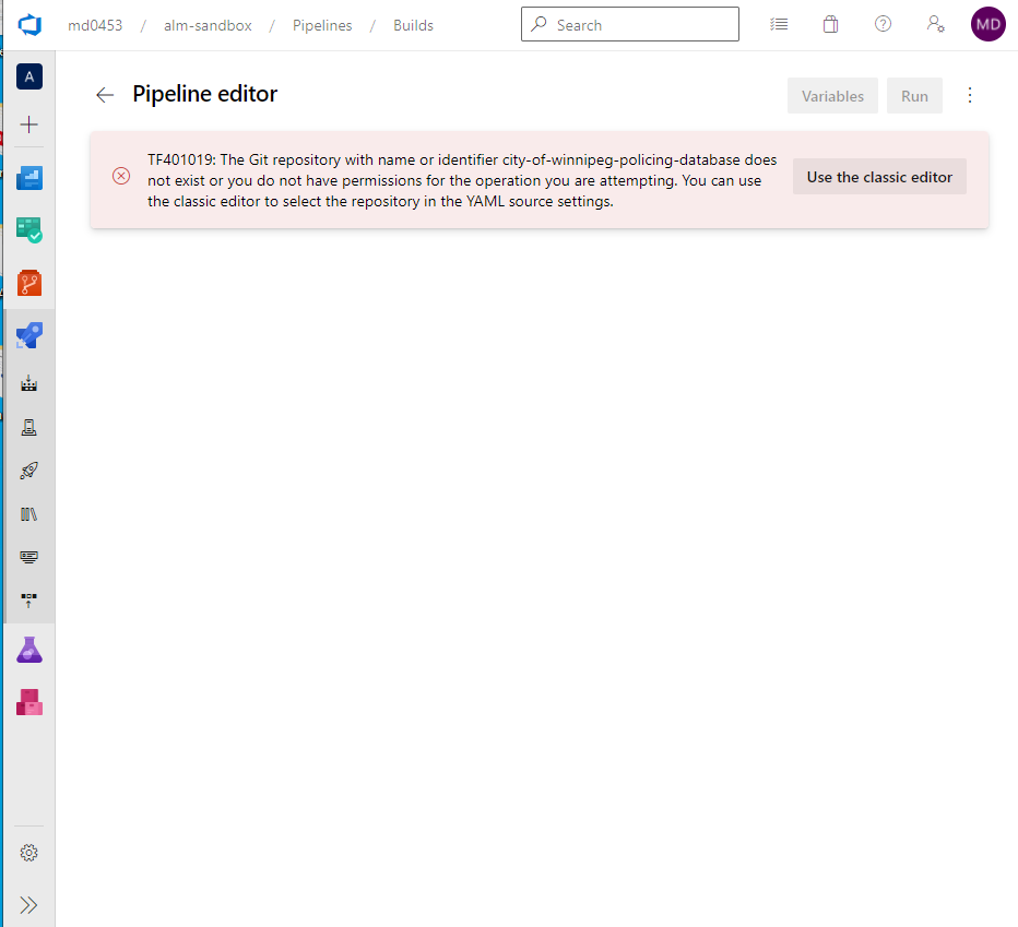 [ALM Accelerator - QUESTION] Git Repo Does Not Exist Or No Permissions · Issue #2488 · microsoft ...