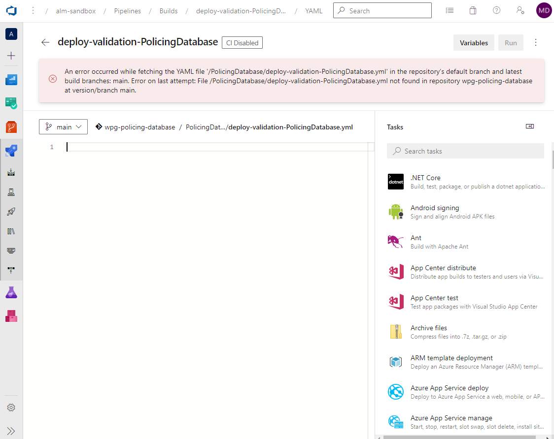 [ALM Accelerator - QUESTION] Git Repo Does Not Exist Or No Permissions · Issue #2488 · microsoft ...