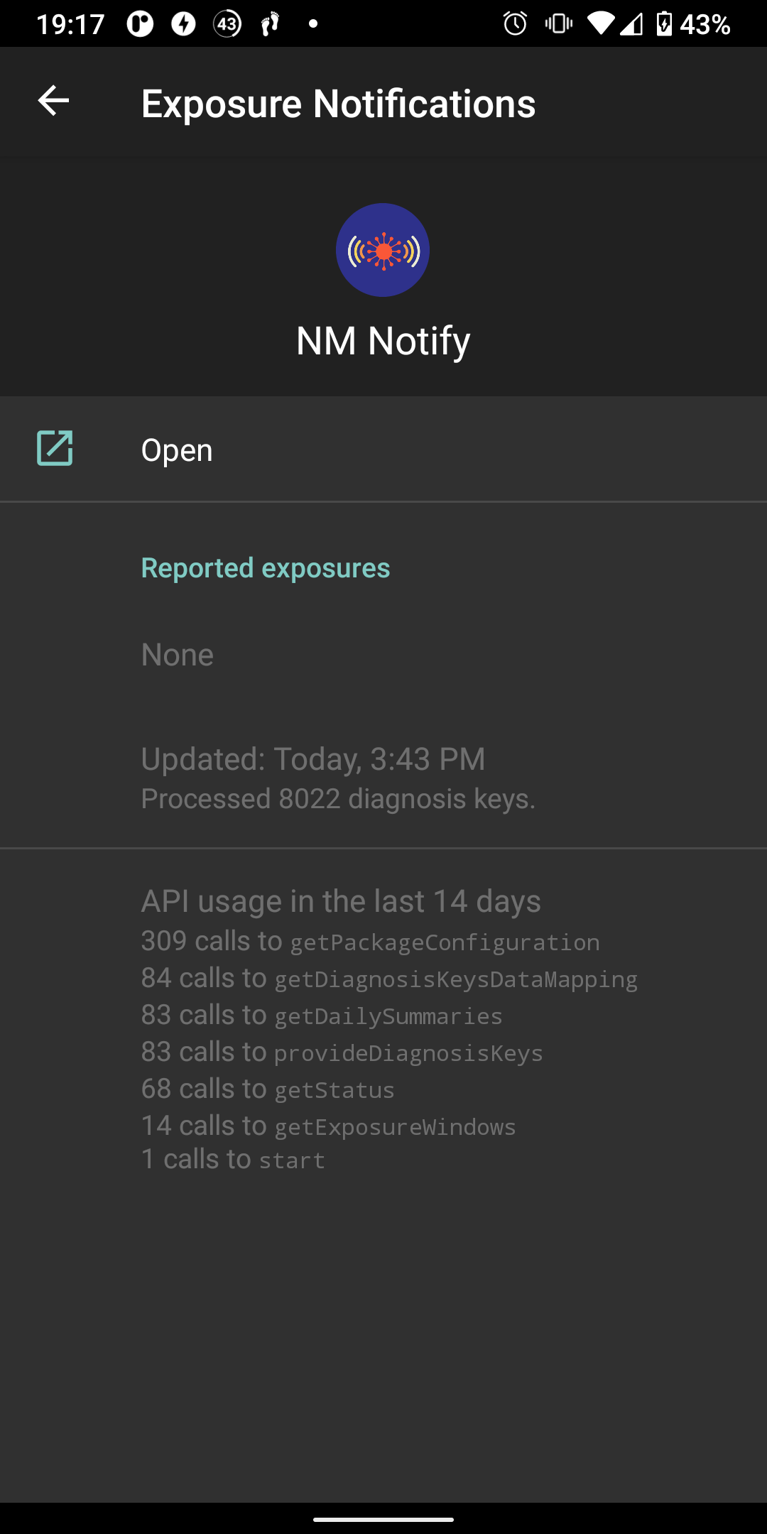 [gov.nm.covid19.exposurenotifications] NM Notify exposure notification app does not register ...