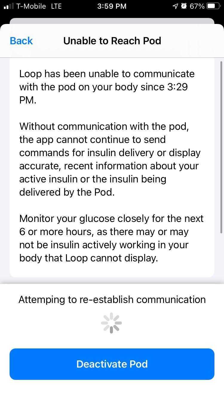 On Unable to Reach Pod screen: Deactivate Pod button should be colored Red, not Blue · Issue ...