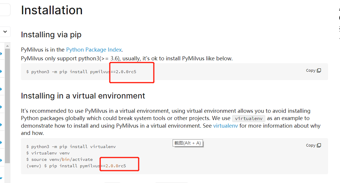 [FEATURE]Version error in the documentation for installing pymilvus · Issue #732 · milvus-io ...