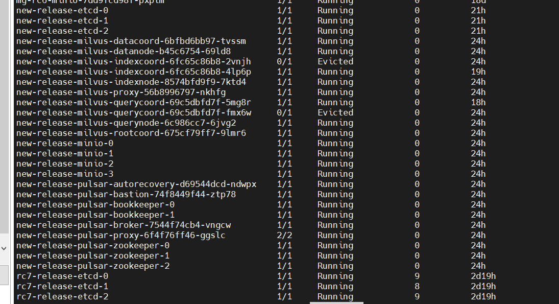 [benchmark][cluster] GetSegmentID failed: SegmentIDAllocator failRemainRequest unexpected error ...