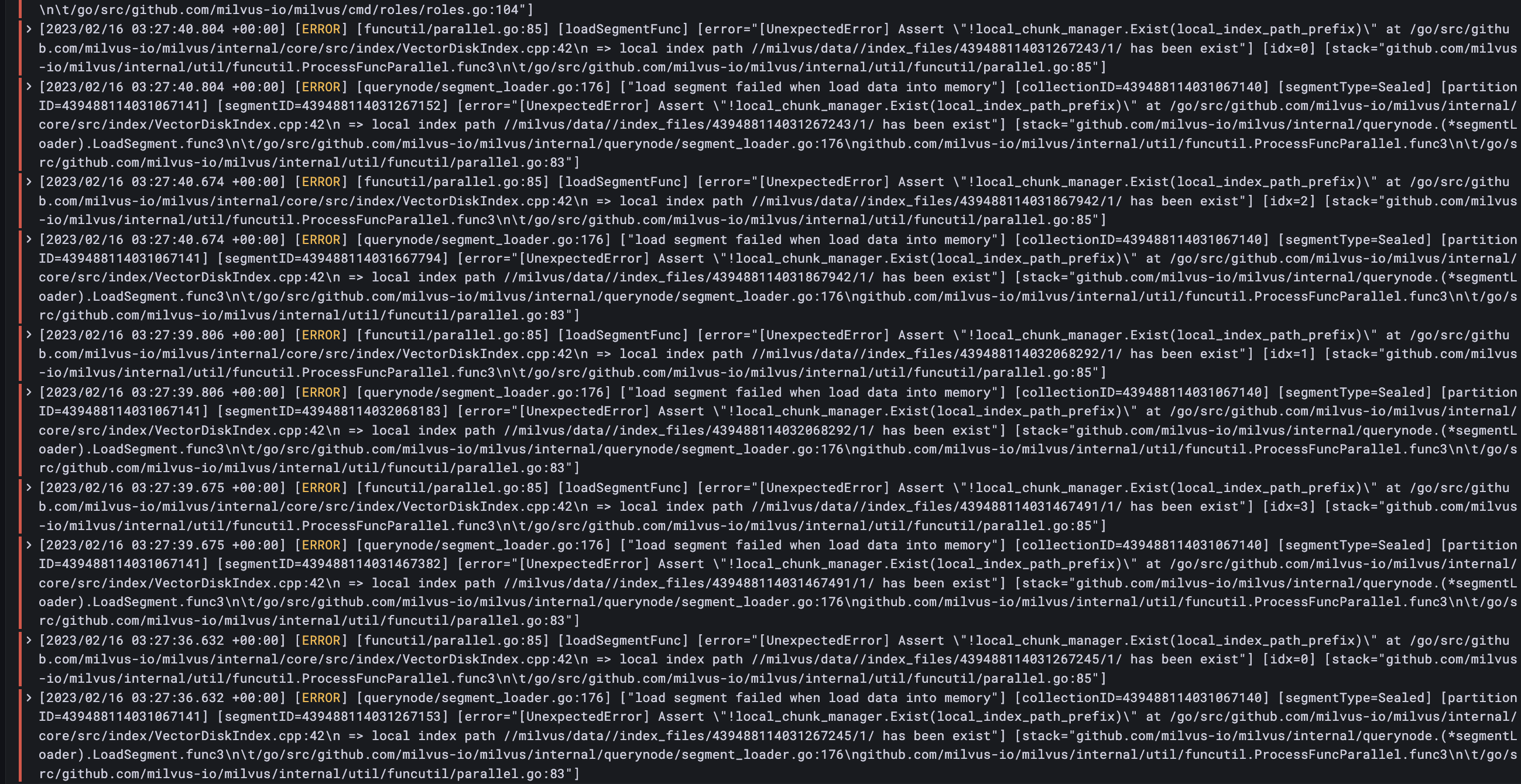 [Bug]: [benchmark][standalone] Milvus search with gist1m data，search concurrent number is one ...