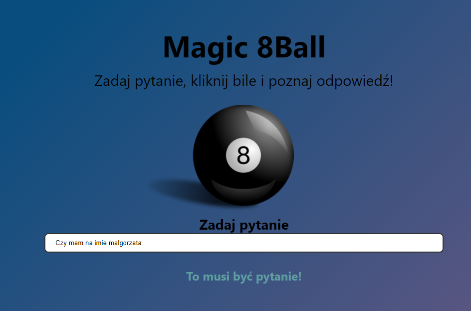 GitHub - MargoKoti/MagicBall
