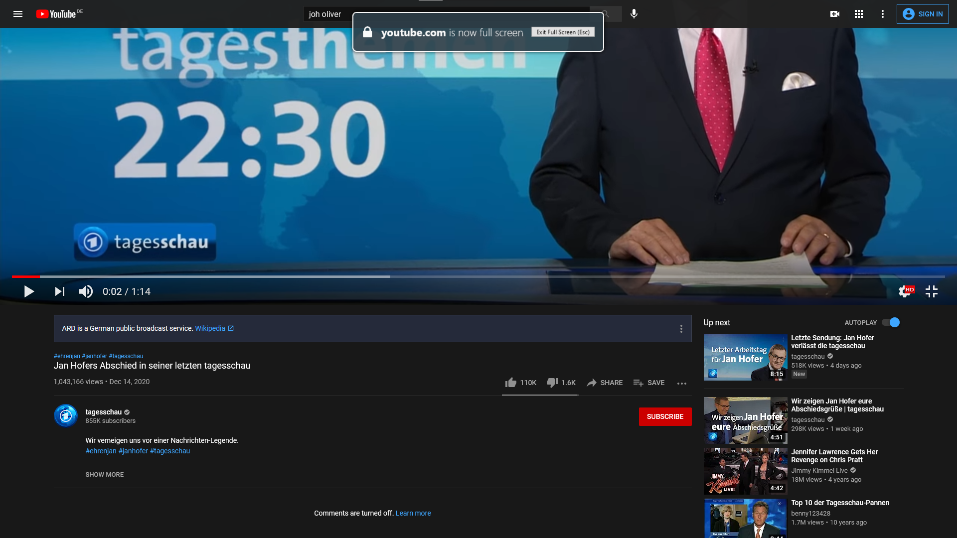 YouTube-like scroll down in fullscreen mode · Issue #887 · FreeTubeApp ...