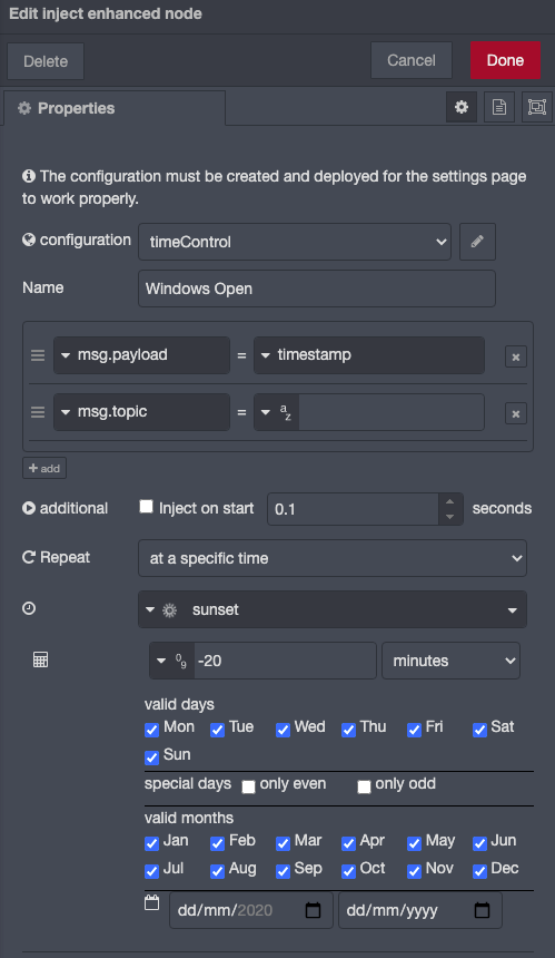 Time Inject - Incorrect time · Issue #181 · rdmtc/node-red-contrib-sun-position · GitHub