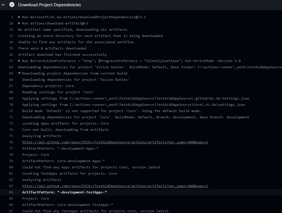 New development branch does not keep it's artifacts · Issue #774 ...