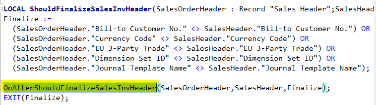 REP295 Combine Shipments - OnAfterShouldFinalizeSalesInvHeader event ...