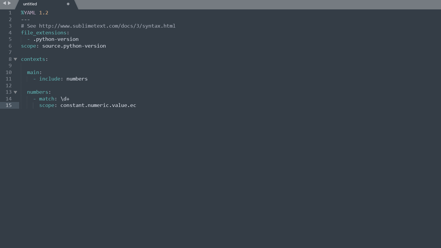 Folding a level of indentation that spans till the end of file, includes the last letter of the ...