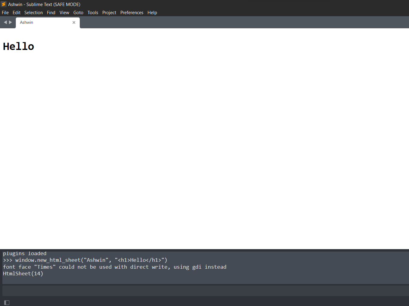 Likely a regression with `Window.new_html_sheet` · Issue #5343 · sublimehq/sublime_text · GitHub