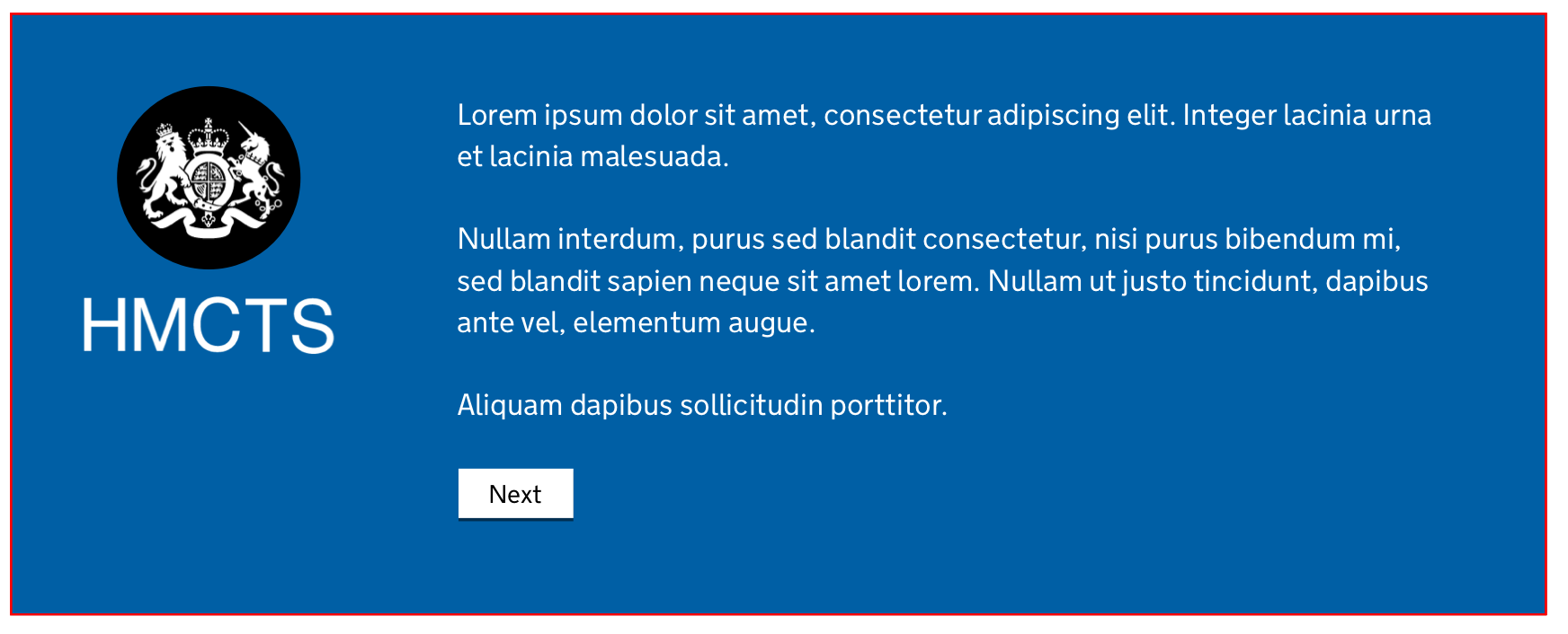 Use of blue panel pattern, and HMCTS branding · Issue #45 · hmcts/design-system-backlog · GitHub