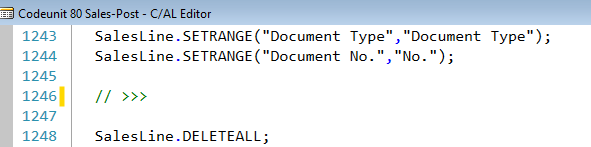EventRequest C_80 OnBeforeSalesLineDeleteAll · Issue #1074 · microsoft/AL · GitHub