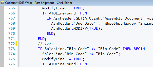 Event Request C_5763 OnBeforeModifyLine · Issue #1129 · microsoft/AL · GitHub