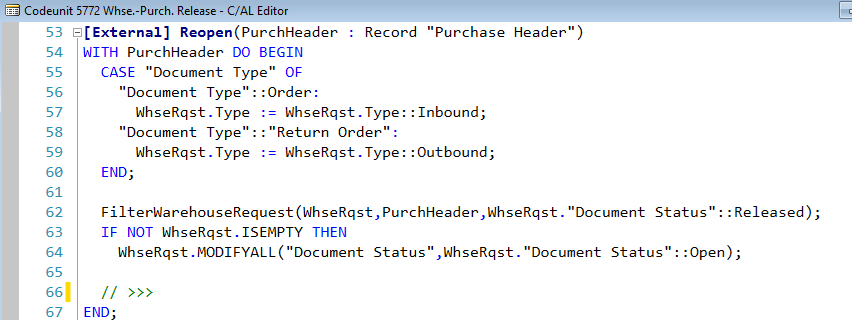 Event Request C_5772 OnAfterReopen · Issue #1135 · microsoft/AL · GitHub