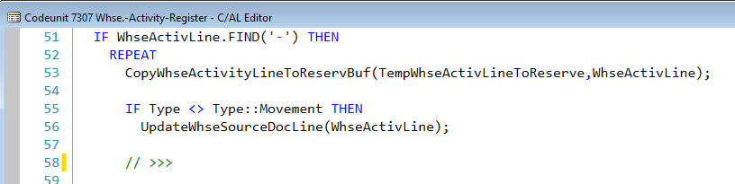 Event Request C_7307 OnAfterFindWhseActivLine · Issue #1151 · microsoft ...