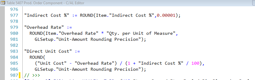 Event Request T_5407 OnAfterUpdateUnitCost · Issue #1163 · microsoft/AL ...