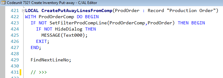Event Request C_7321 OnBeforeFunction · Issue #1173 · microsoft/AL · GitHub