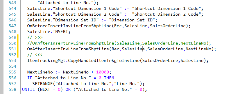 [Event Request] Table 111 - InsertInvLineFromShptLine · Issue #2120 ...